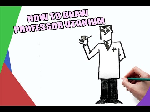 HOW TO DRAW PROFESSOR UTONIUM | POWERPUFF GIRL DRAWING PROFESSOR | EASY ...