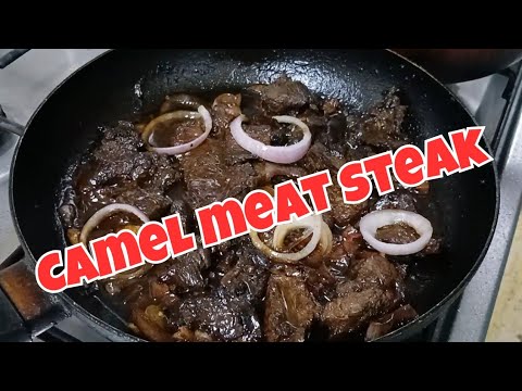 "ASMR Cooking Camel Meat Steak for the First Time | Sizzling, Tender ...