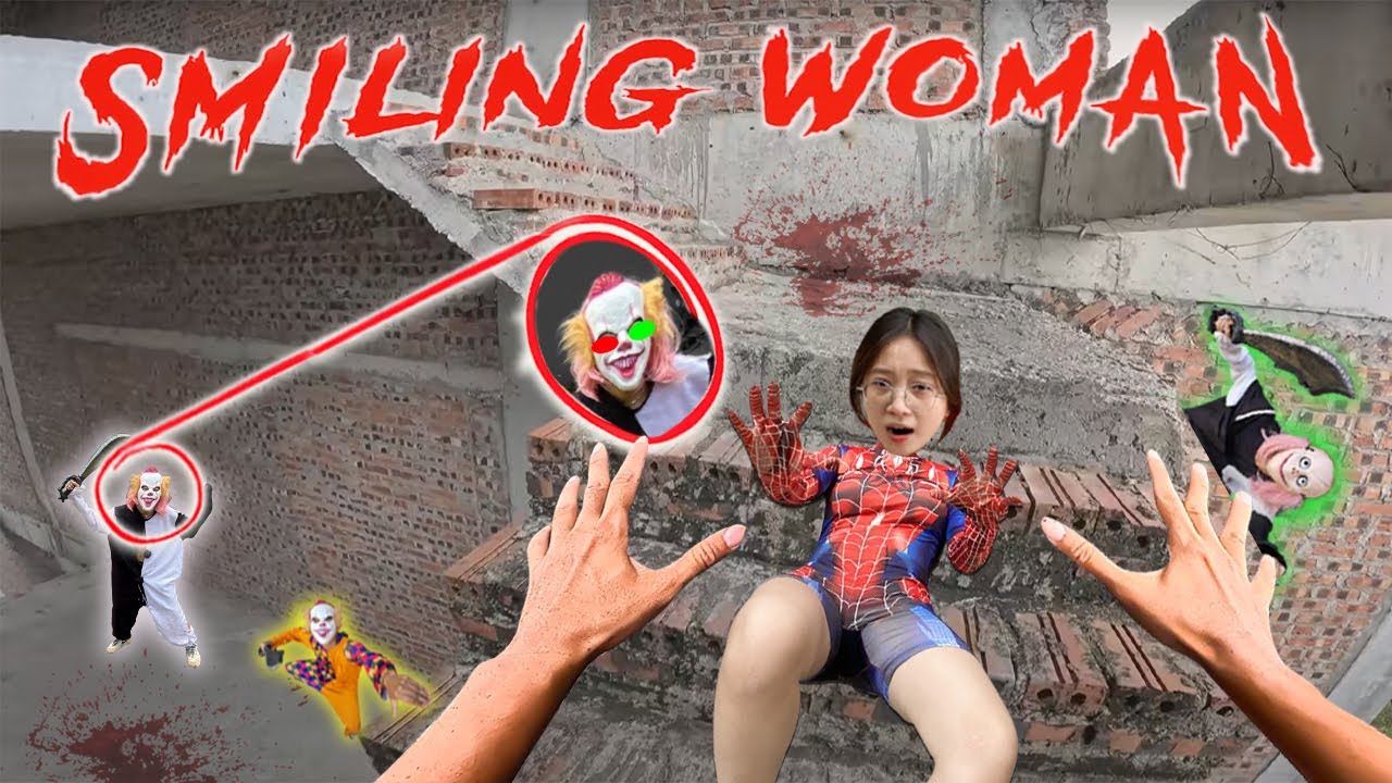 PARKOUR SPIDER-MAN FACES THE SMILING WOMAN 12.0😱 | Horror Film POV ...