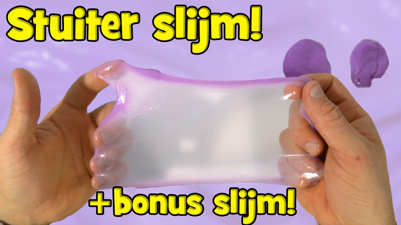 Stuiter slijm + Super sterk slijm Bonus! Bakpoeder en lijm! - YouTube