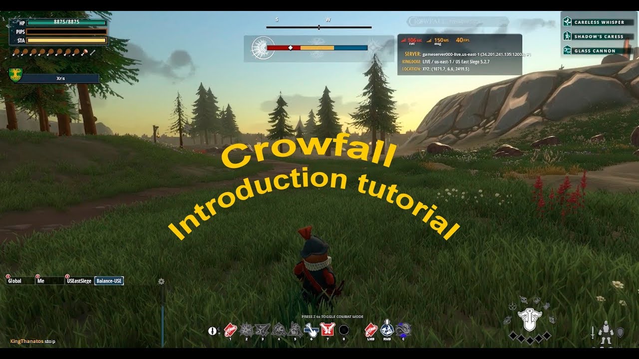 Xris tries out Crowfall - introduction tutorial - YouTube