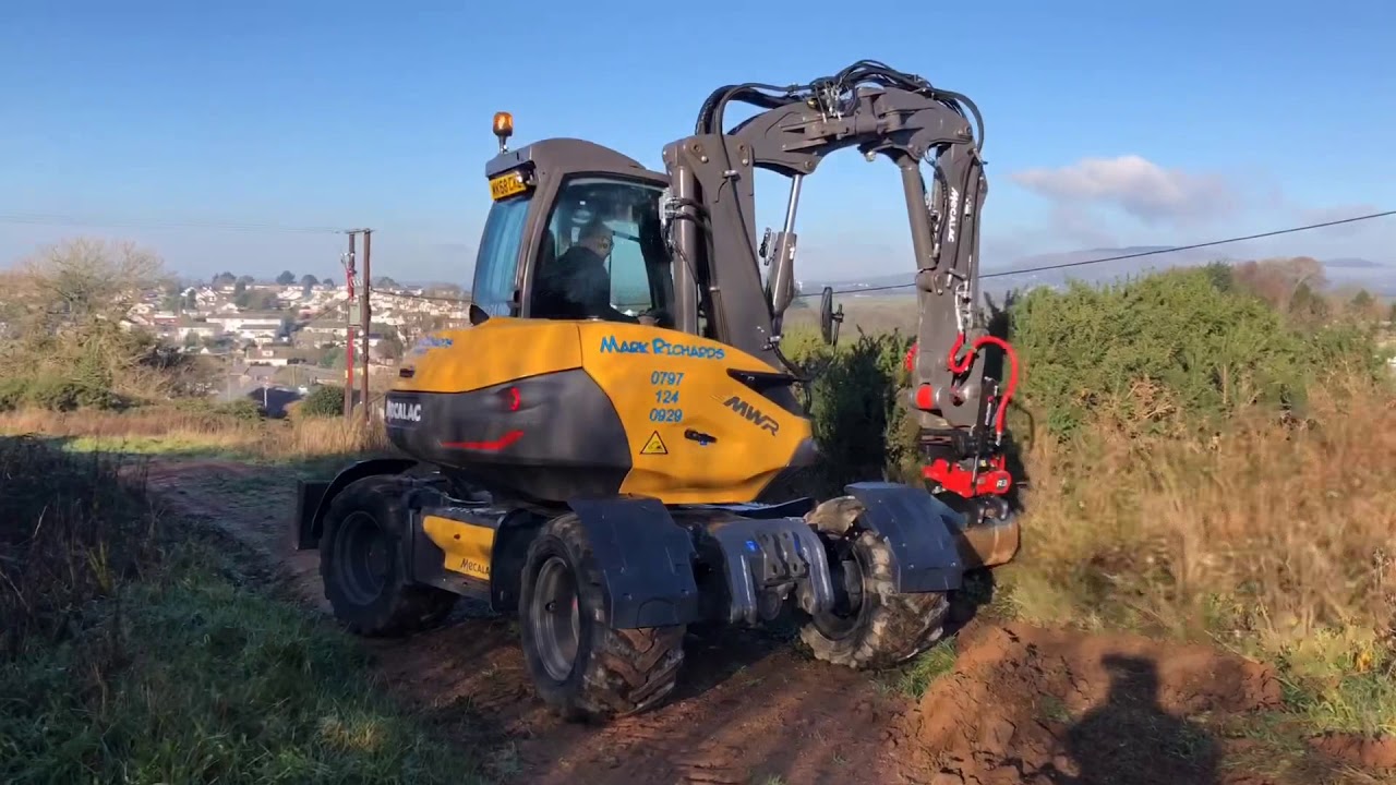 Mark Richards Plant Hire new Mecalac 9MWR with R3 Rototilt tiltrotator ...