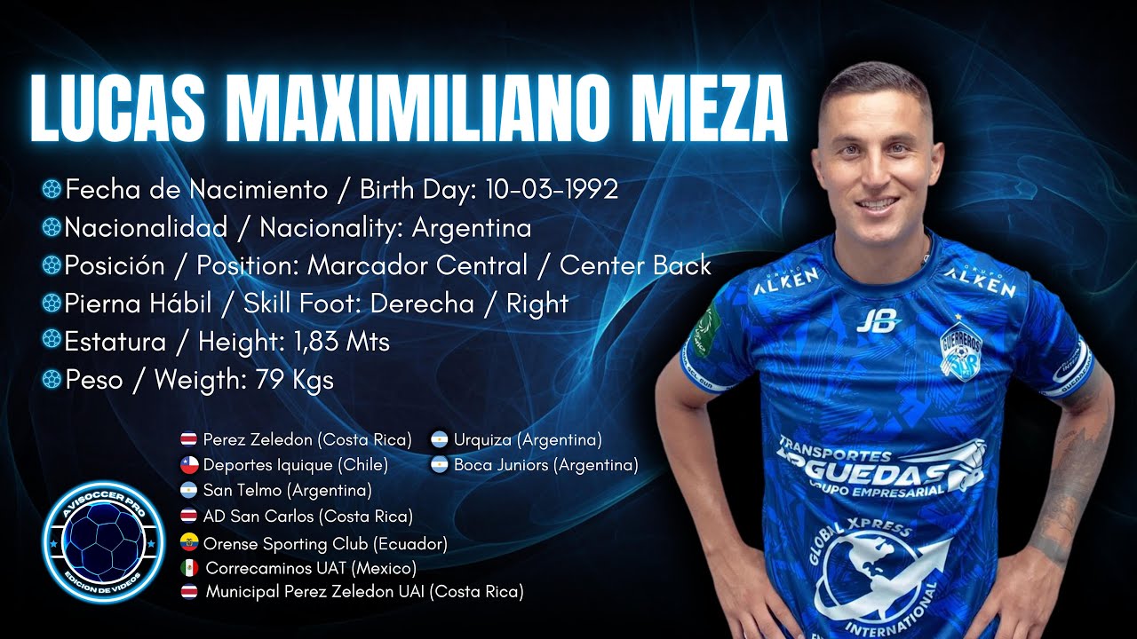 Lucas Meza #6 // Marcador Central - Center Back // Vs Santos Guapiles ...