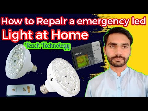 How to repair remote control emergency led light at home. - YouTube