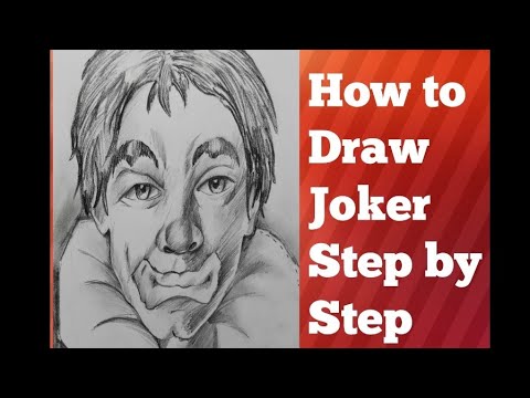 How to draw joker step by step - YouTube