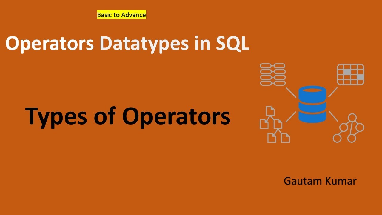 SQL Operators | Types of Operator | SQL Tutorial for Beginners to ...