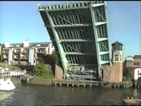 Franklin Street Drawbridge at Michigan City - YouTube