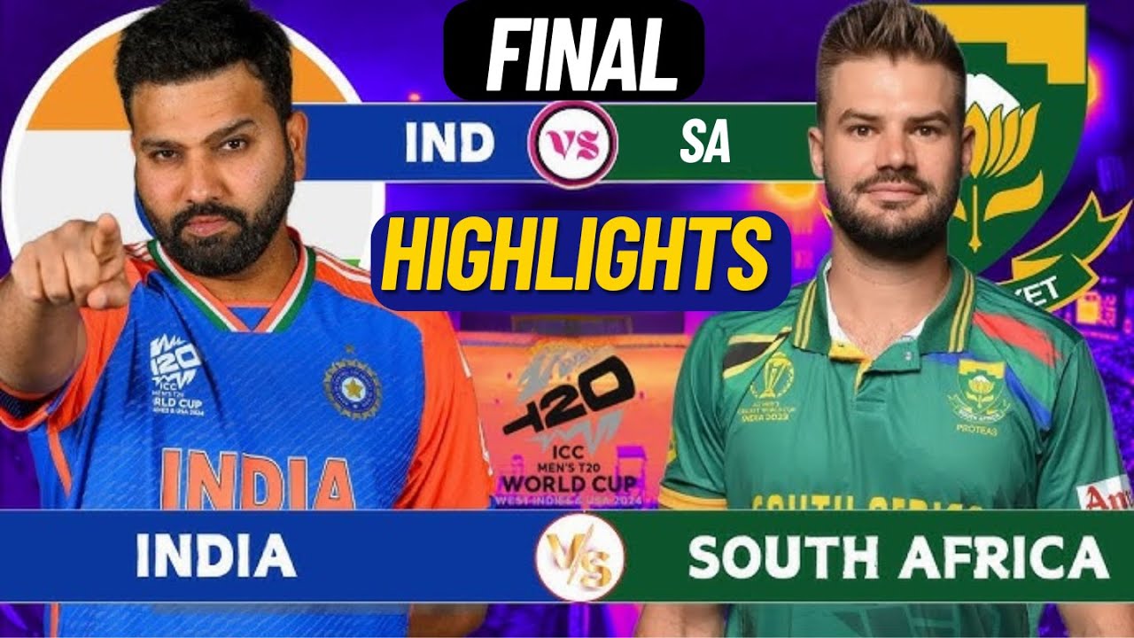 IND vs SA FINAL HIGHLIGHTS | India vs South Africa | Live T20 World Cup ...
