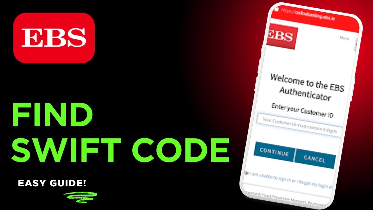 How to find the SWIFT code of EBS - Ireland - YouTube