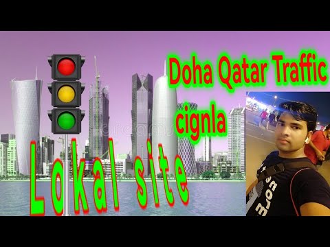Traffic Signal And Local City Doha Qatar || टराफ्फिक सिगनल लोकल घर है ...