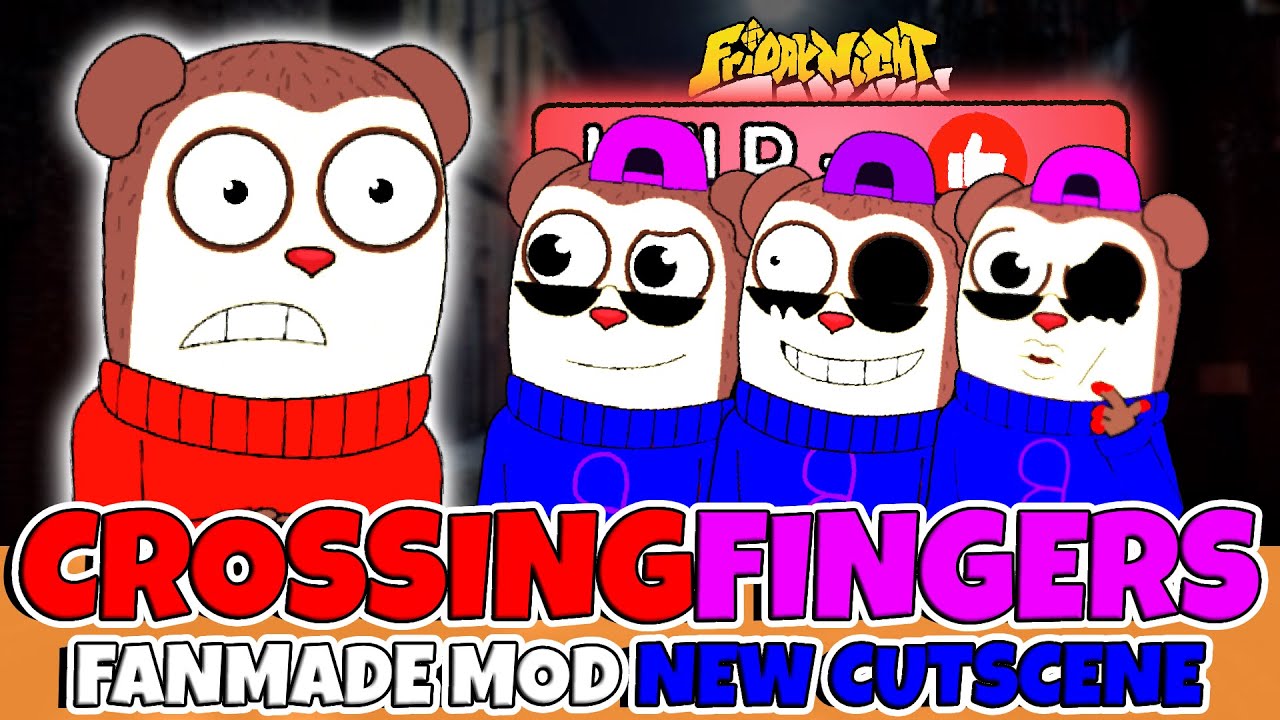 Friday Night Funkin' CROSSINGFINGERS FANMADE MOD NEW CUTSCENE MAX DESIGN PRO - YouTube