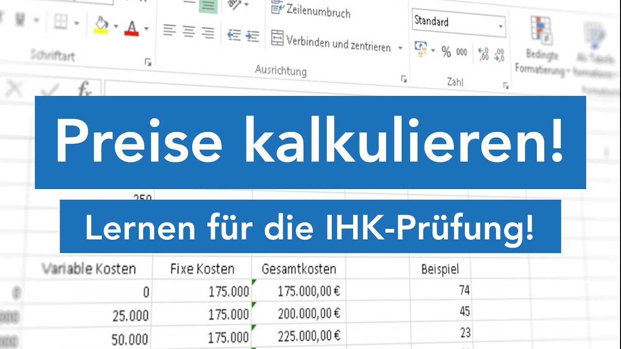 Preise kalkulieren! | Wissen für die Ausbildung | Prozubi.de - YouTube