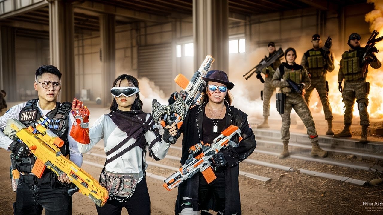 SEAL X Nerf War : SEAL X Nerf Guns Attack - The Criminal Gang Doesn't ...