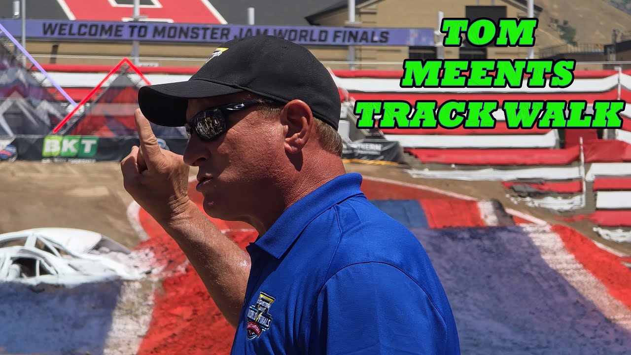 Tom Meents Monster Jam World Finals TRACK WALK! - YouTube