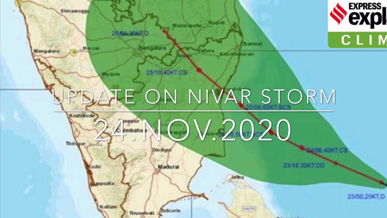 UPDATE on tropical storm NIVAR 24.nov.2020 “INDIA” - YouTube