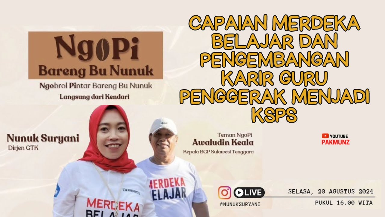 Ngopi Bareng Bu Nunuk - Capaian Merdeka Belajar dan Pengembangan Karir ...