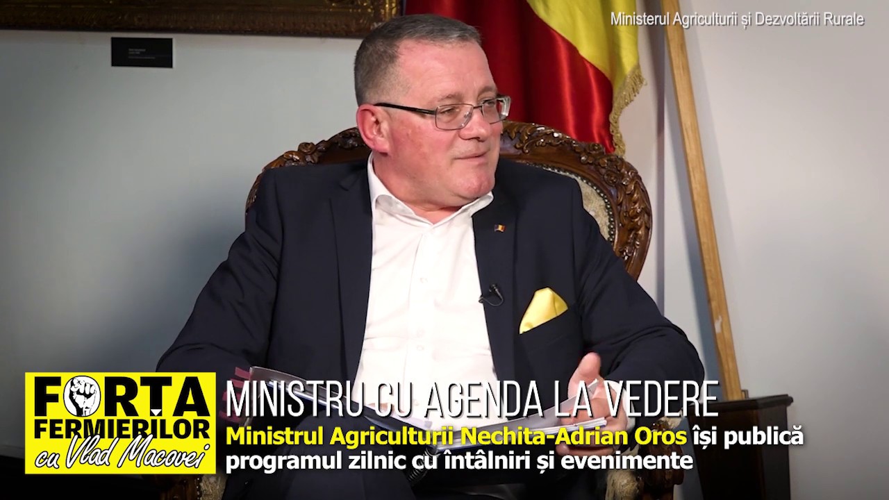 Interviu cu Adrian Oros, ministru al Agriculturii - FORȚA FERMIERILOR ...