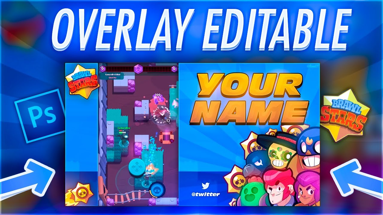 OVERLAY EDITABLE de ”Brawl Stars” GRATIS! - Link en la DESCRIPCÓN ...