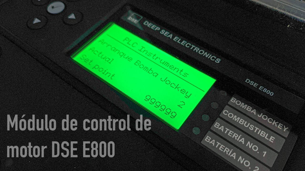 Módulo de control de motor DSE E800 - YouTube