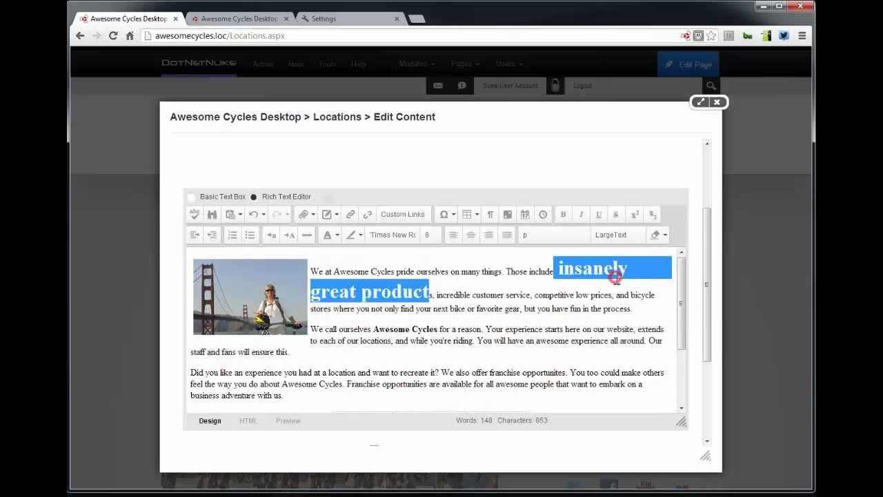 Custom HTML Editor Styles in DotNetNuke 7 - YouTube