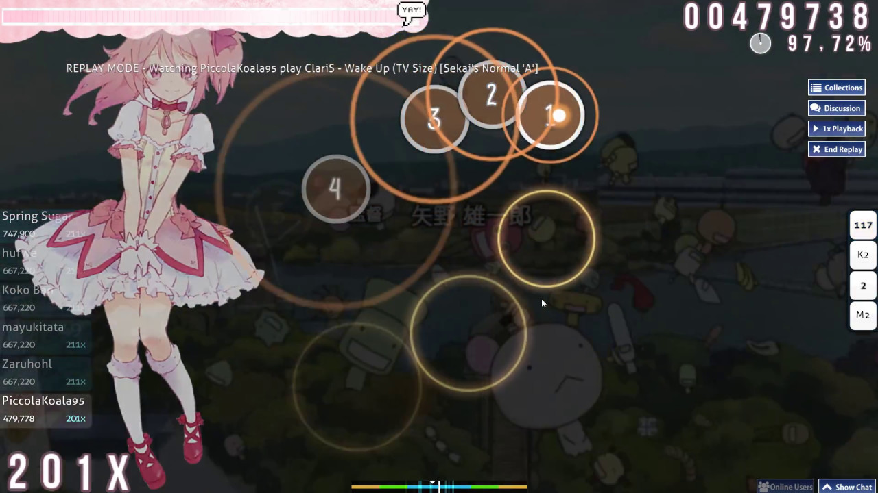 ClariS - Wake Up (Tv Size) Osu Normal - YouTube