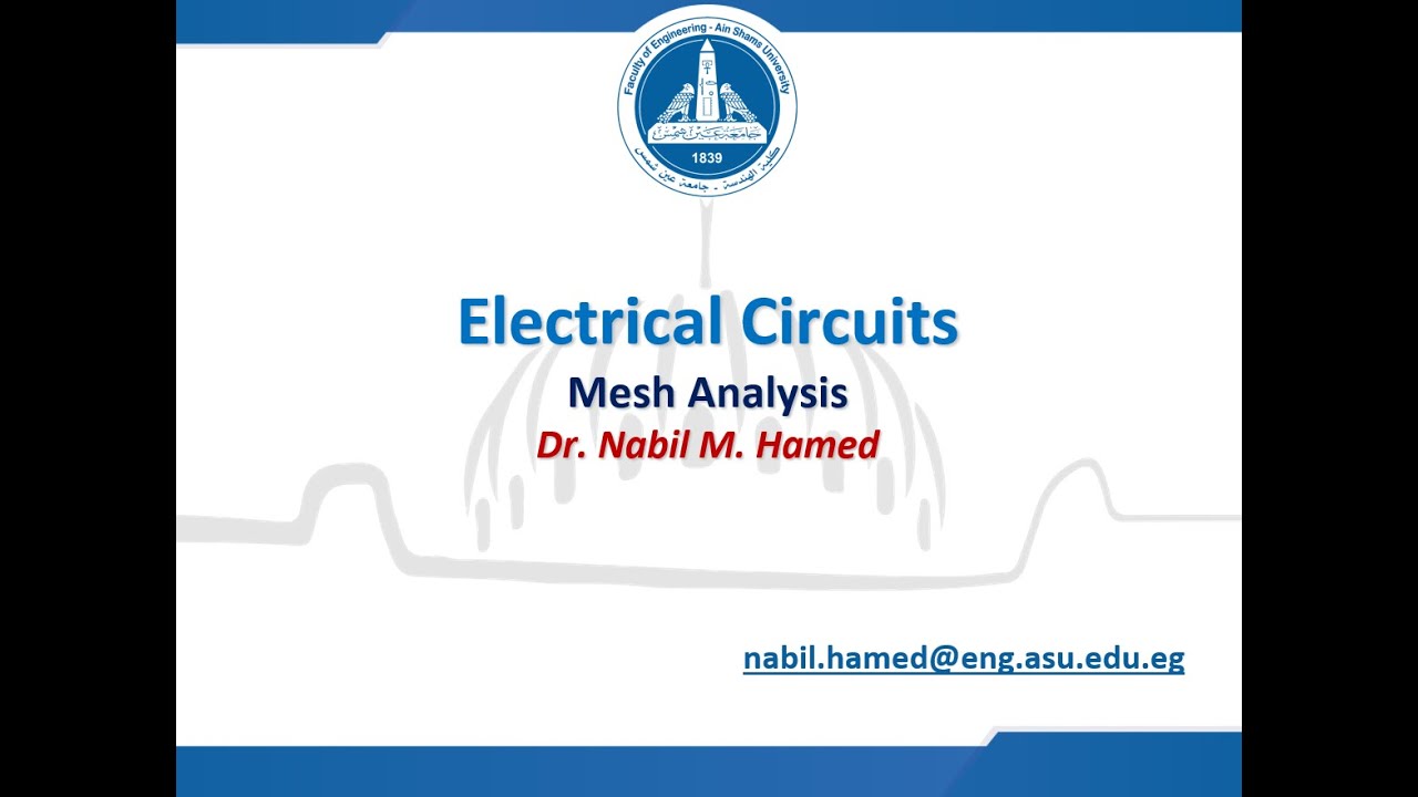 Electrical Circuits, Mesh Analysis - YouTube