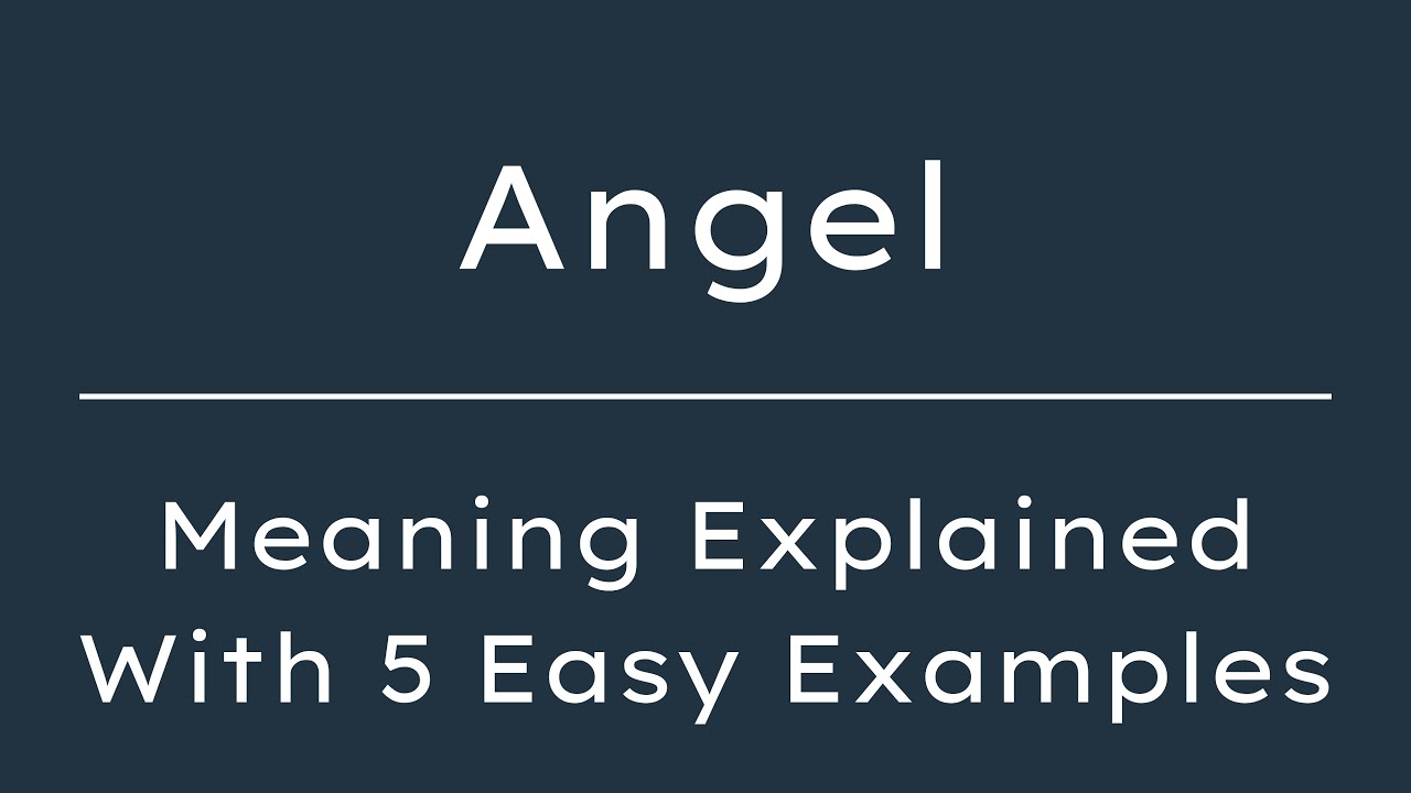 Angel Meaning in English With 5 Example Sentences, Angel Meaning in ...
