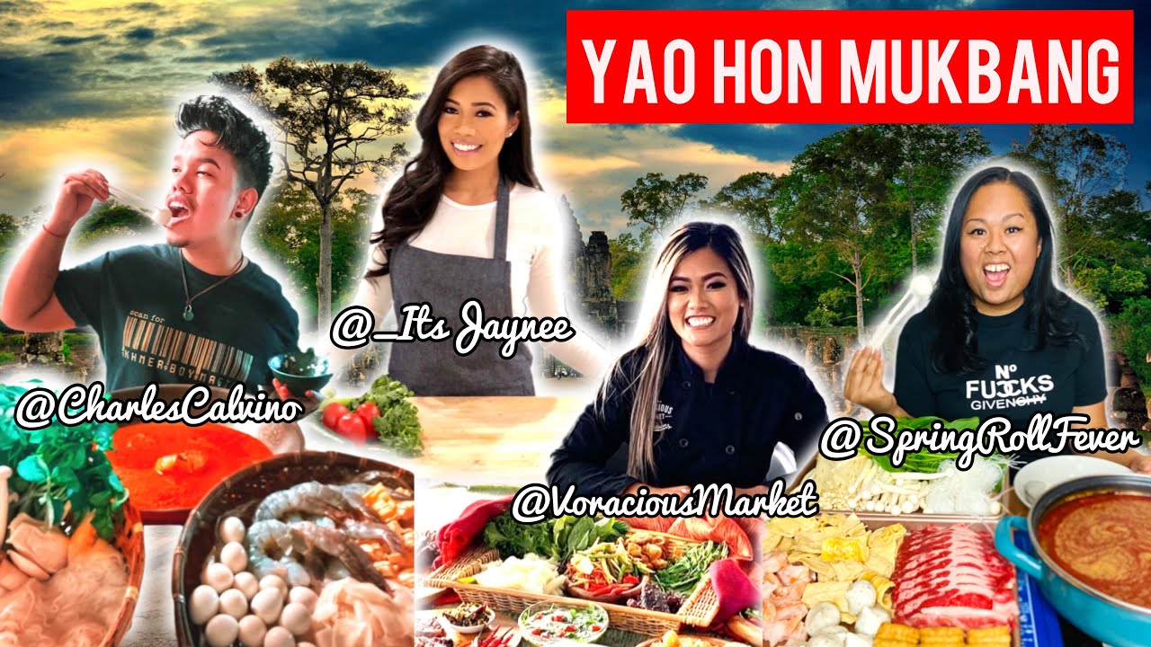 Yao Hon Mukbang with Khmer Foodies - YouTube