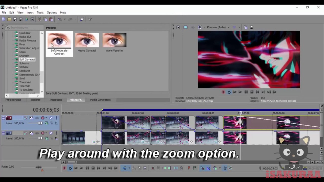 「Sony Vegas」Zoom & RBG Effect *Tutorial* - YouTube