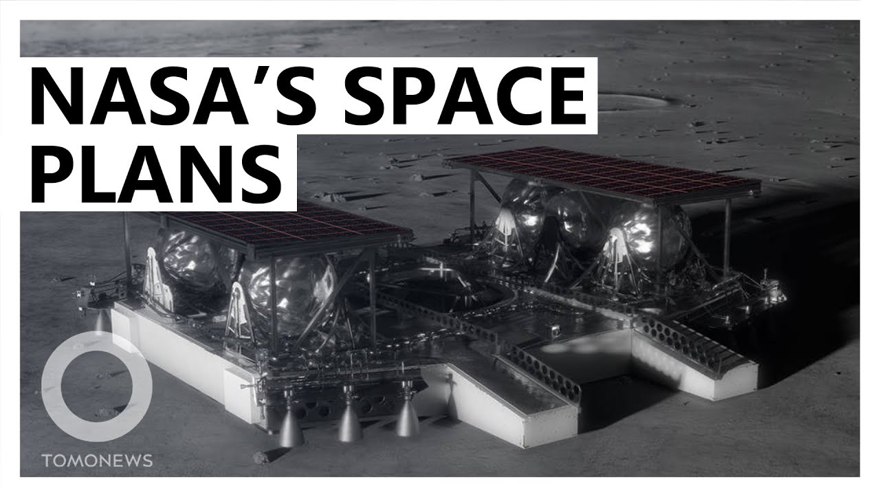 NASA unveils lunar lander for future missions - TomoNews - YouTube
