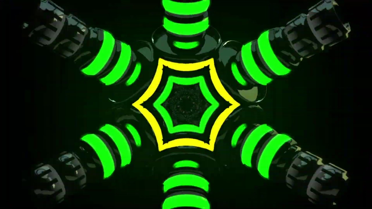 FREE Abstract VJ video wall loops footage HD #66Green dynamic music ...