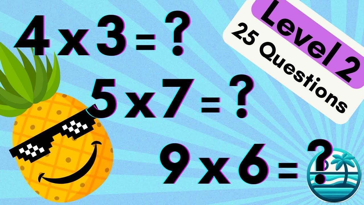 Multiplication Practice - Multiple Choice, Level 2! - YouTube