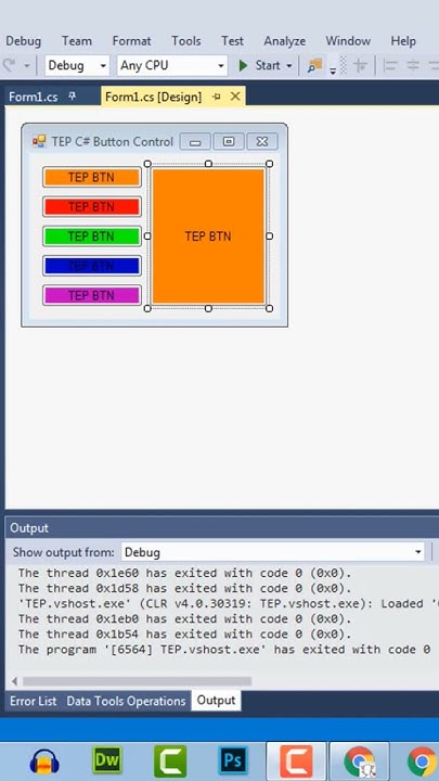 049 - D - Change ForeGround Color of C# Button - YouTube