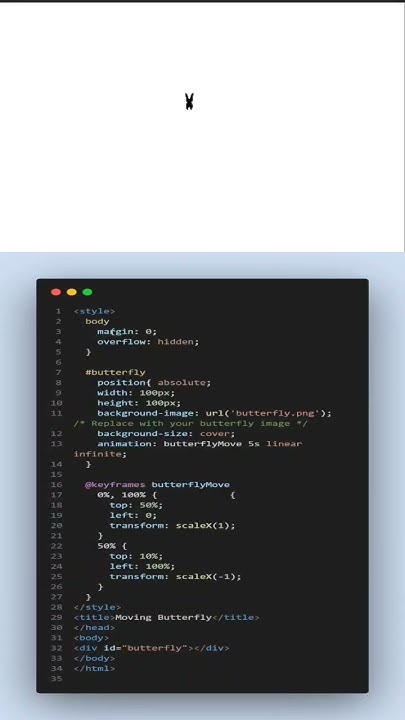 Butterfly 🦋 | HTML & CSS - YouTube