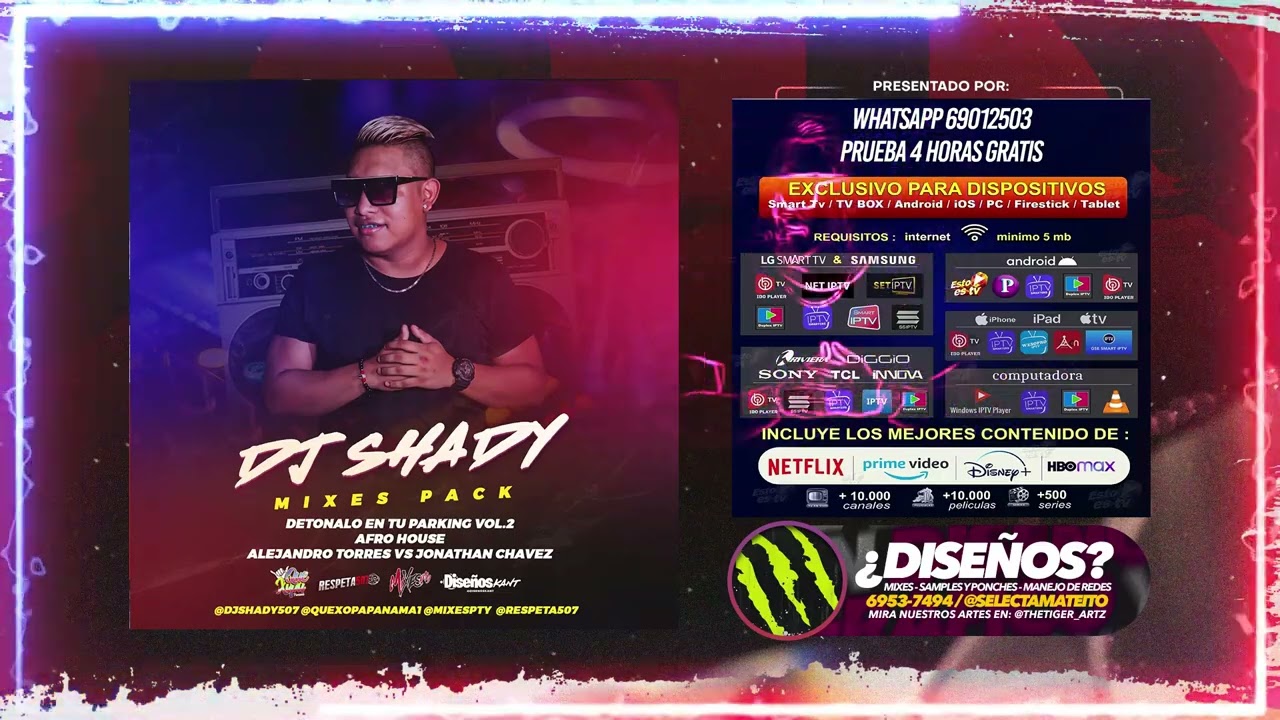 DETONALO EN TU PARKING - DJ SHADY #1ENYOUTUBE #QUEXOPAMUNDIAL - YouTube