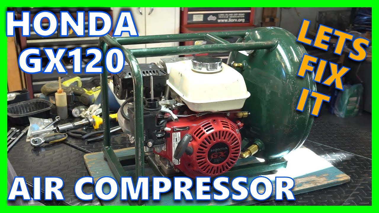 Rol-Air Air Nailer Compressor~ Honda GX 120 Air Compressor Repair ...