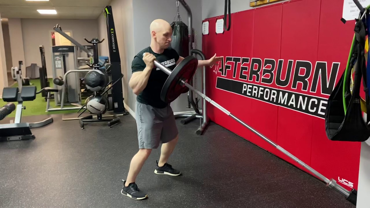 Landmine SA Shoulder Press - YouTube