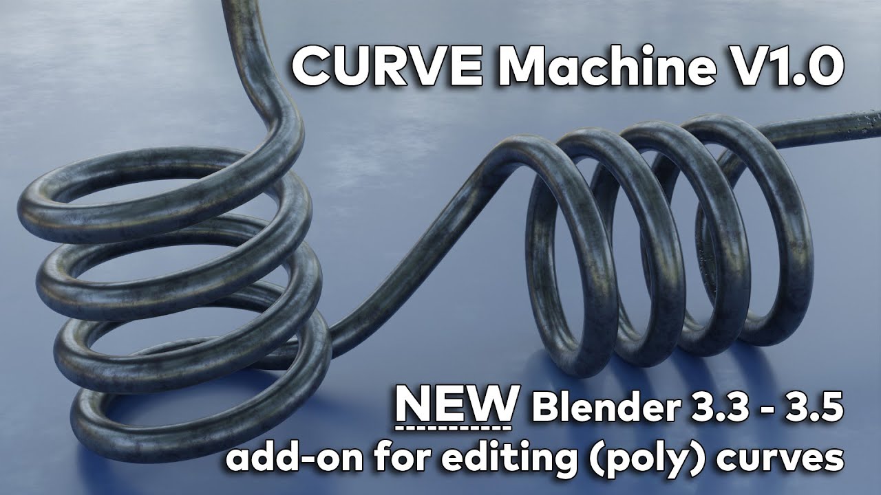 CURVEMachine (V 1.0.0) Add-on for Blender (Blender Tutorial) - YouTube