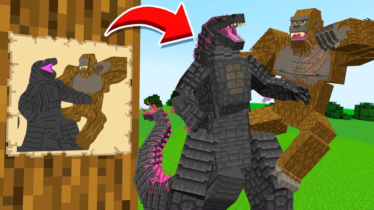 TUDO QUE EU DESENHAR APARECE no MINECRAFT de GODZILLA o FILME - YouTube