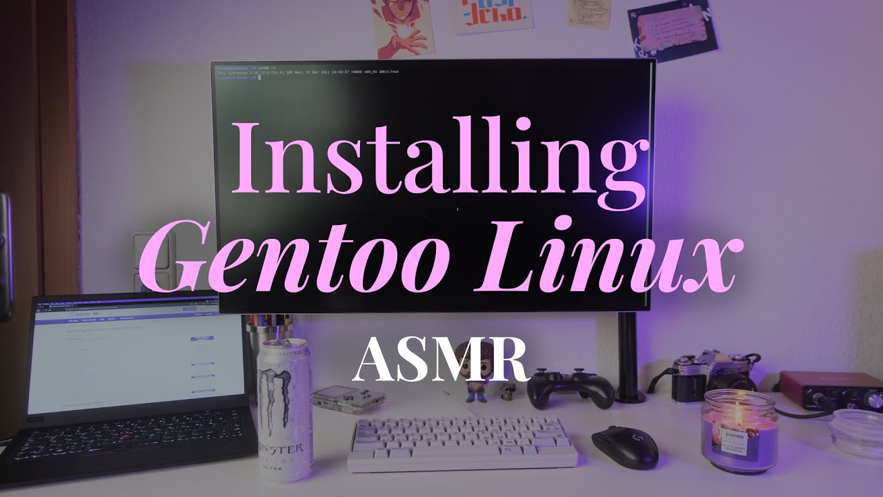 ASMR Installing Gentoo Linux (No Talking, Mechanical Keyboard, 4K ...