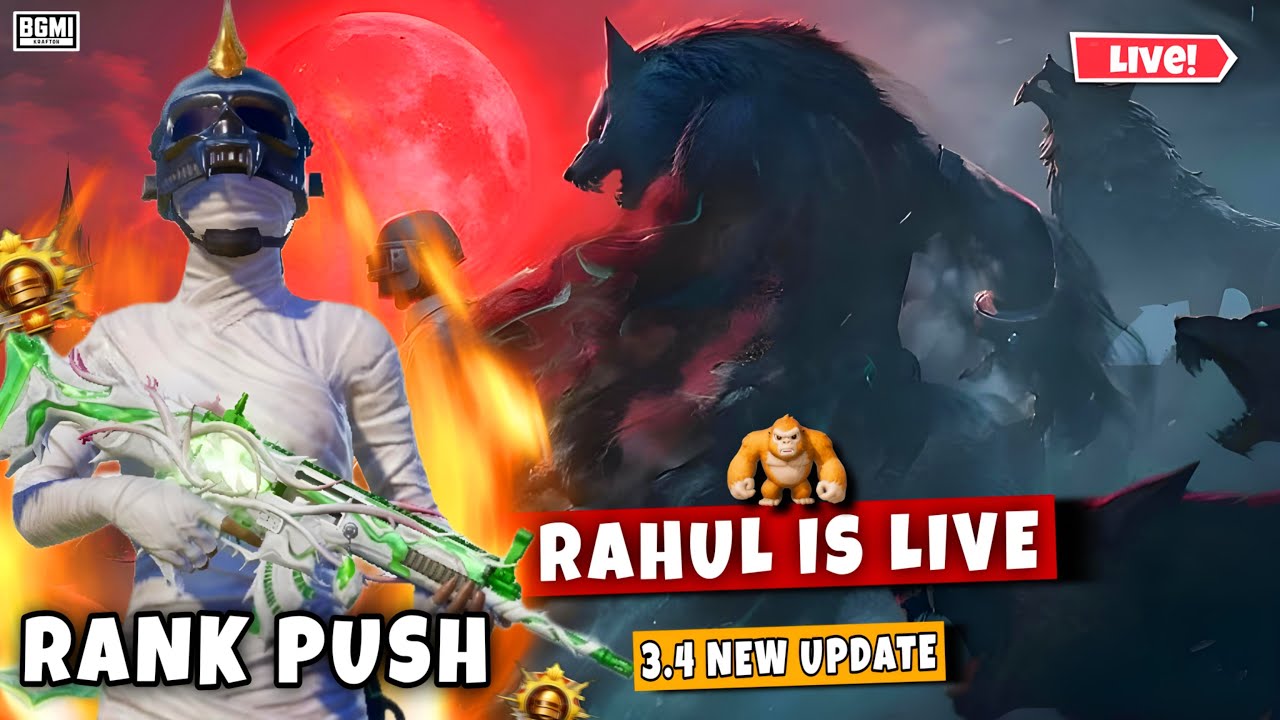 NAVRATRI SPECIAL BGMI NEW 3.4 UPDATE BGMI LIVE STREAM RAHUL IS LIVE #bgmi #bgmimobile # ...