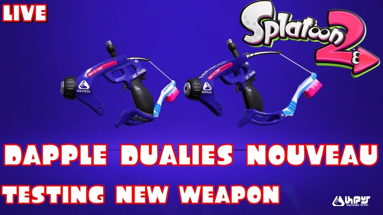 [ SPLATOON 2 ] Testing new weapon: Dapple Dualies Nouveau - YouTube