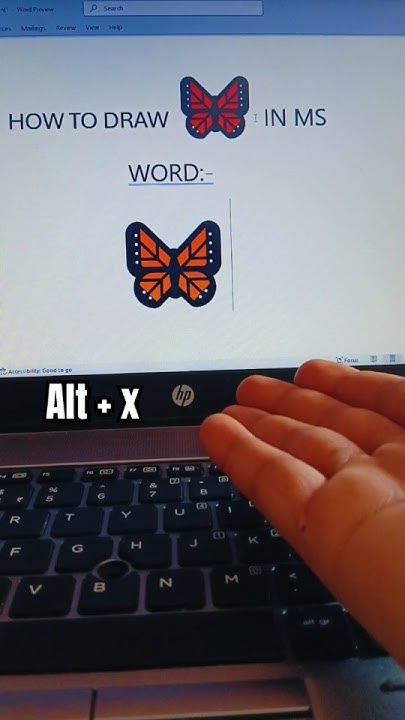 How to create butterfly in Ms-Word 😲 🦋 #shorts #youtubeshorts #computer #msword - YouTube