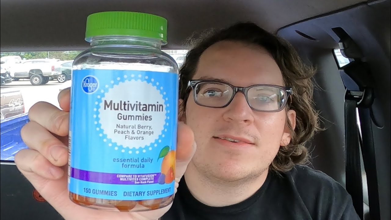 Multivitamin gummy vitamins from Kroger | review - YouTube