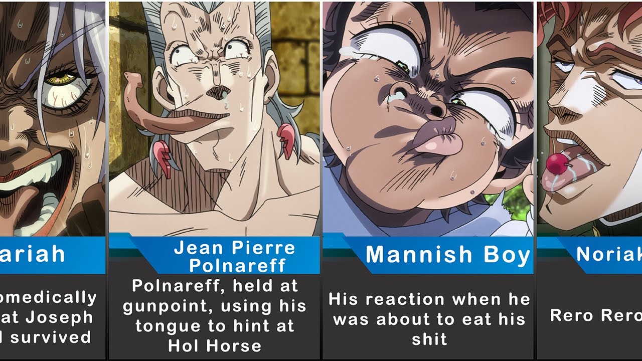 Ugly Faces of JoJo Part 3 Characters - YouTube