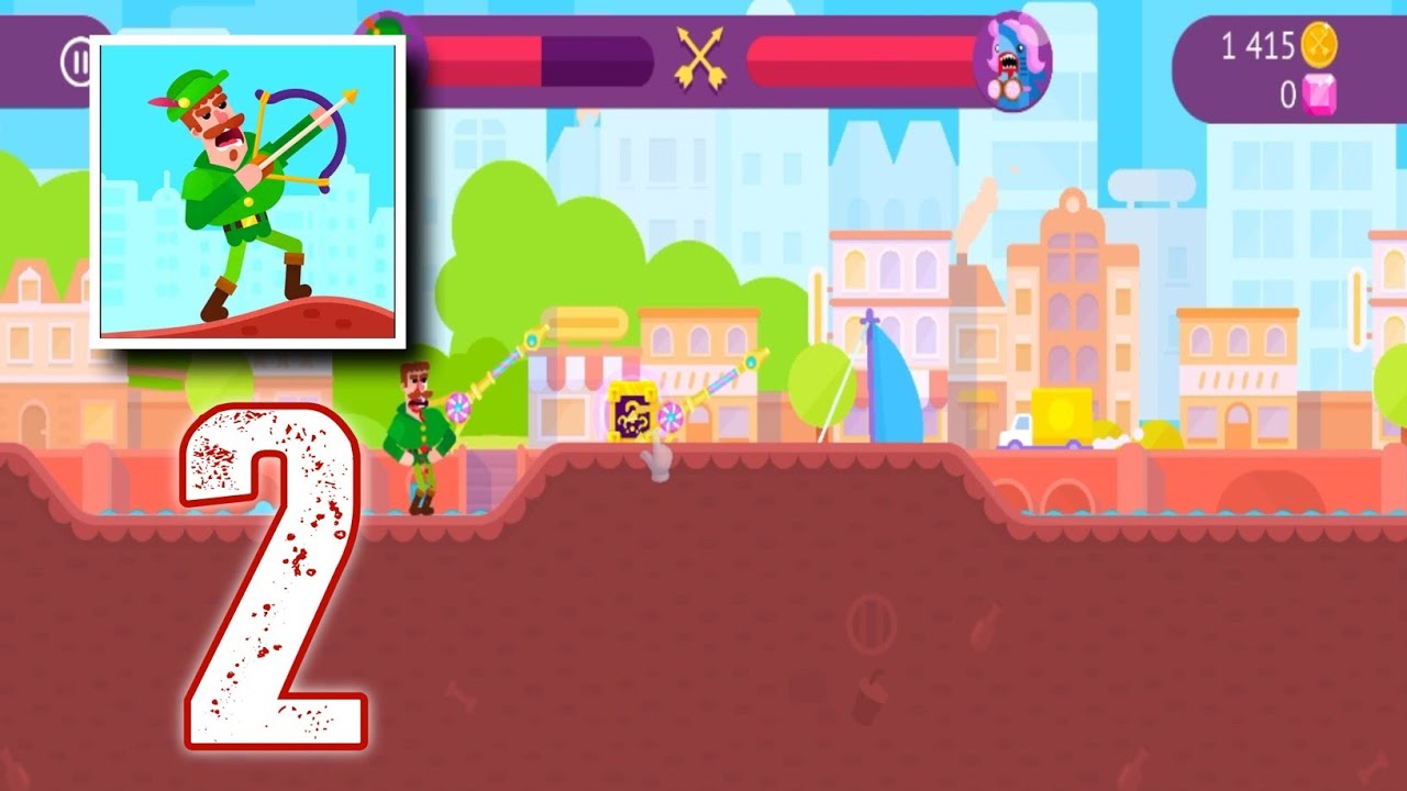 Bowmasters : Archery Shooting - Gameplay Walkhtrough Part 2 - (Android ...