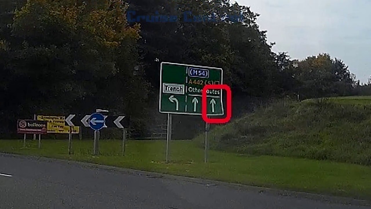 58 Trench Lock Interchange. A518 to Hadley. - YouTube