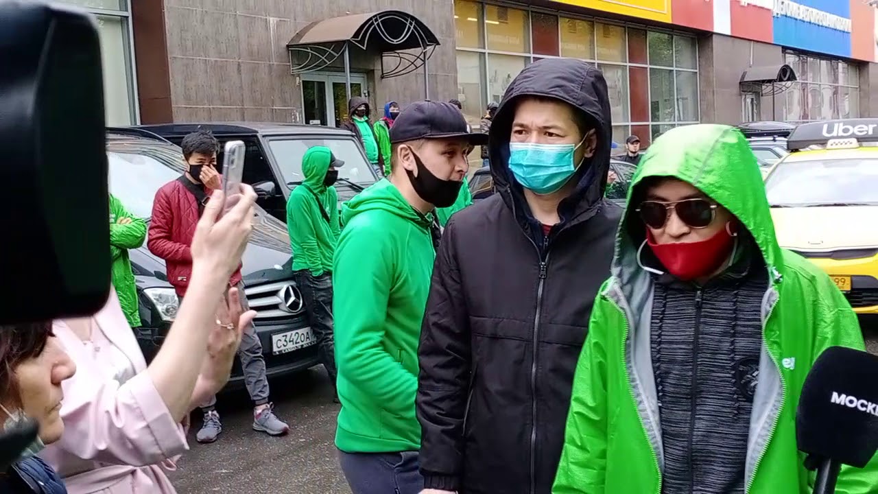 Забастовка в Delivery Club даю интервью каналам - YouTube