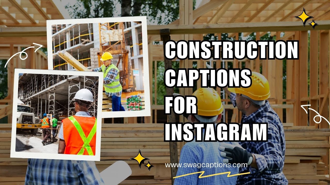 Construction Captions For Instagram - YouTube
