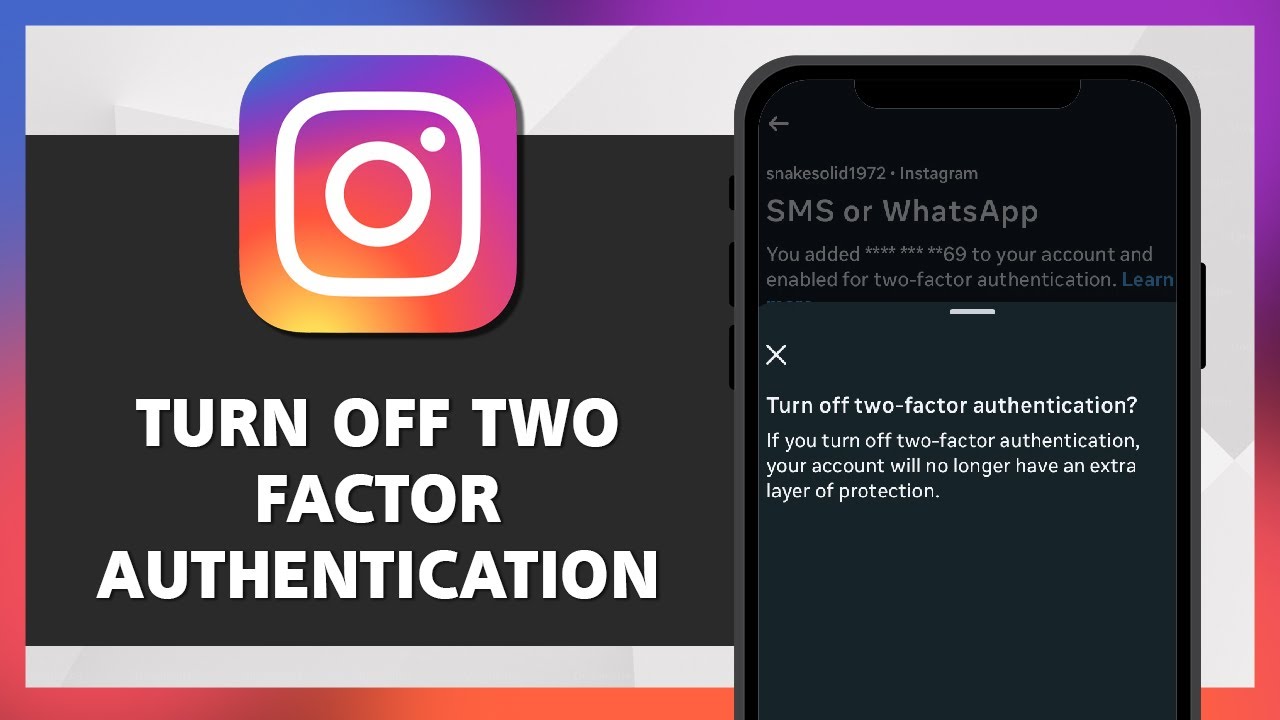 How To Turn Off Two Factor Authentication On Instagram [Disable 2FA ...